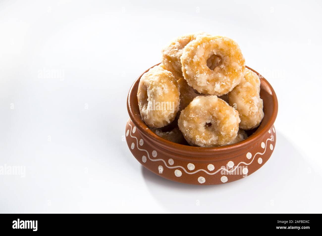 Indian Traditional Sweet Food Balushahi on a white background Stock ...