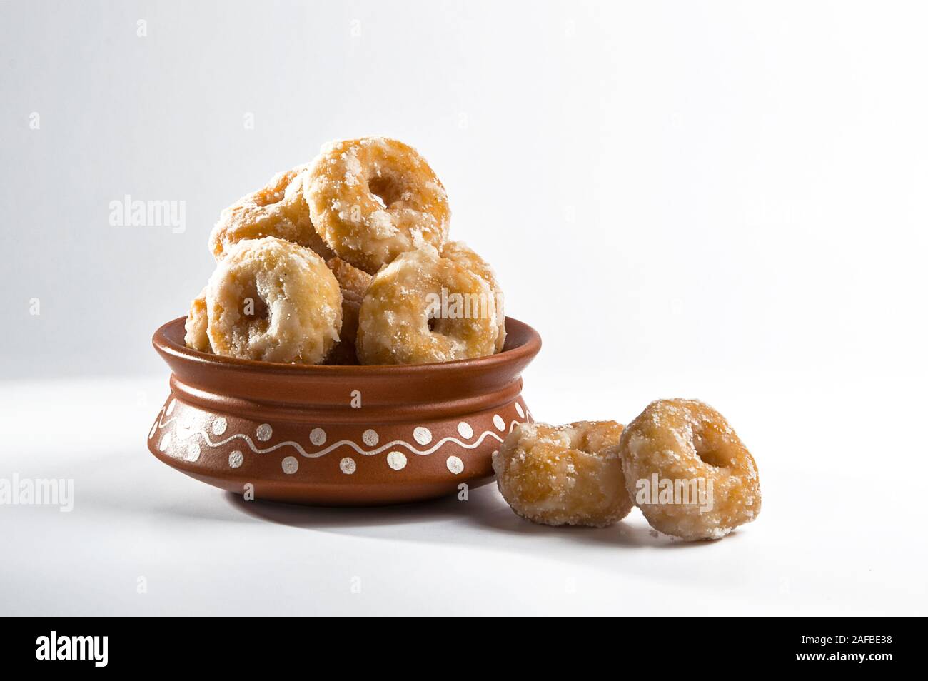 Indian Traditional Sweet Food Balushahi on a white background Stock ...