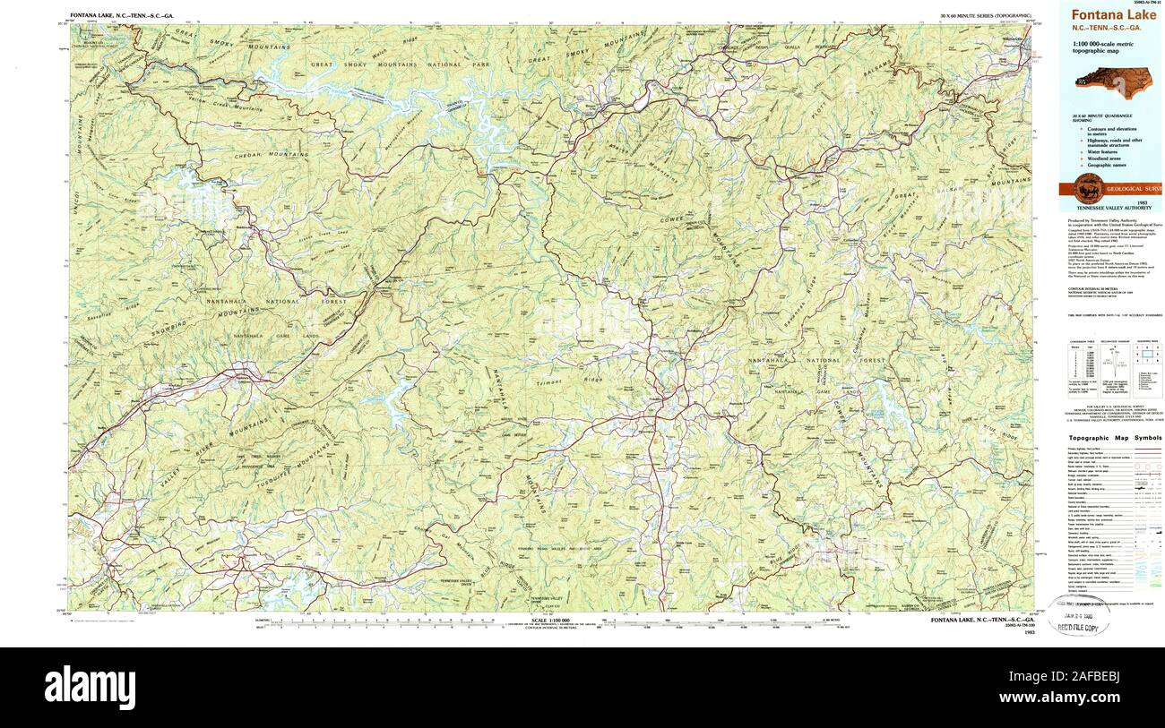 Fontana lake Cut Out Stock Images & Pictures - Alamy