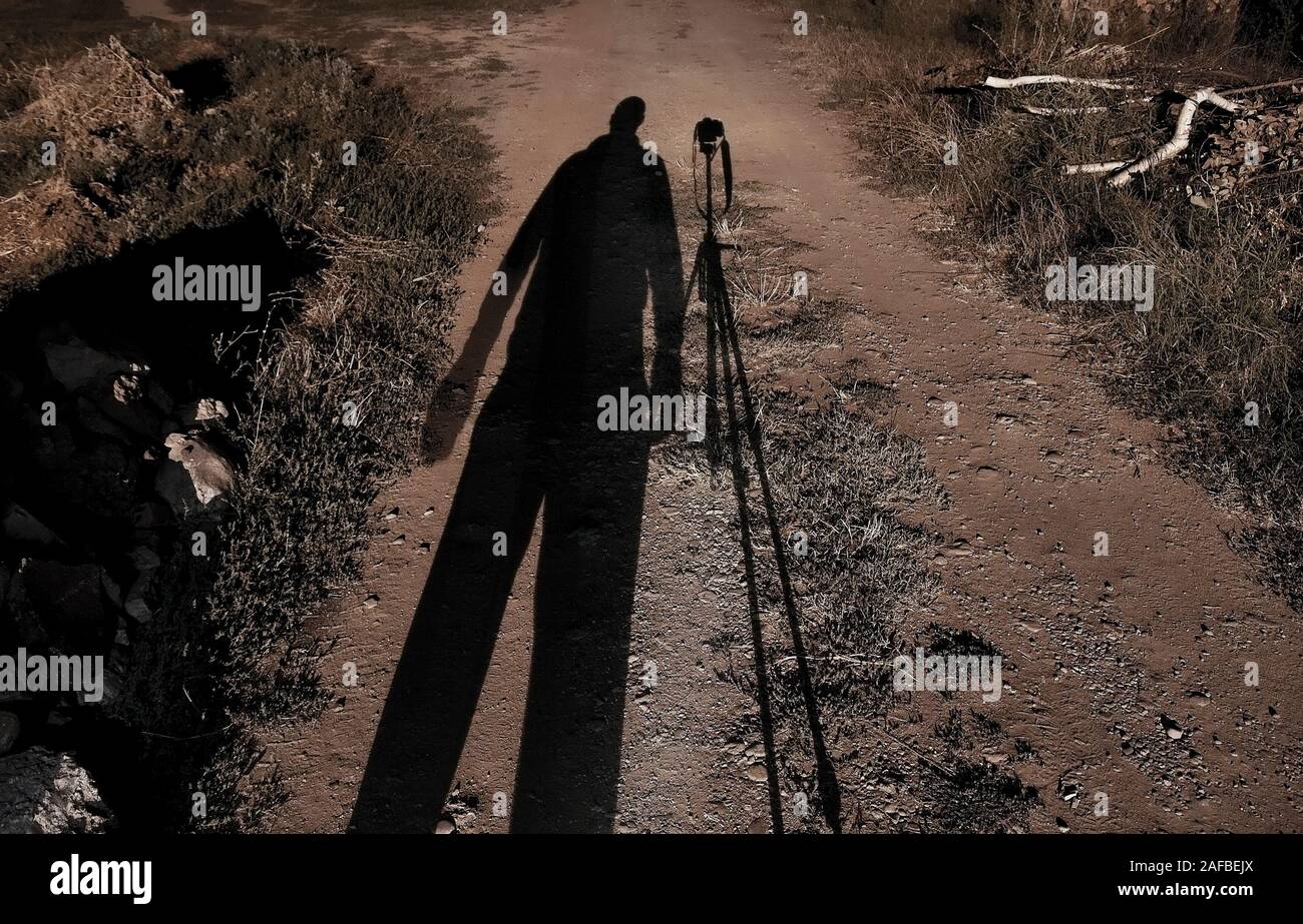 Selfie shadow man standing hi-res stock photography and images - Alamy