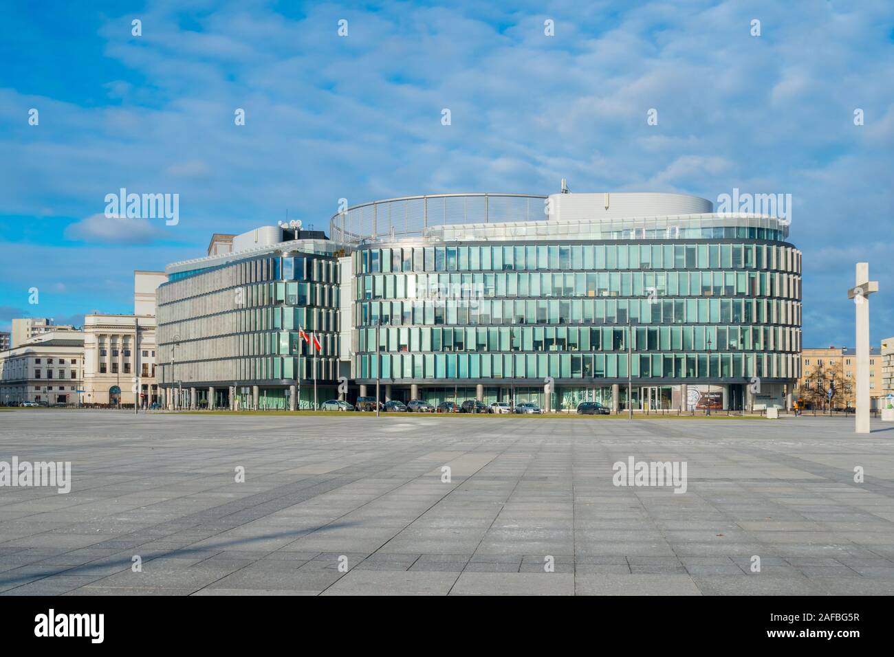 Warsaw, Poland - 03.01.2019: Metropolitan office building downtown ...