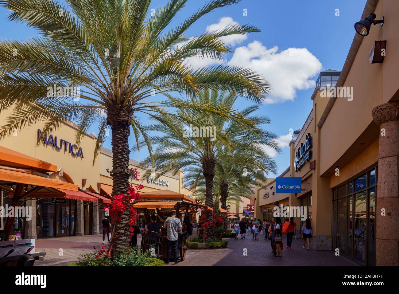 Los Angeles, APR 18: Morning view of the Citadel Outlets on APR 18 ...
