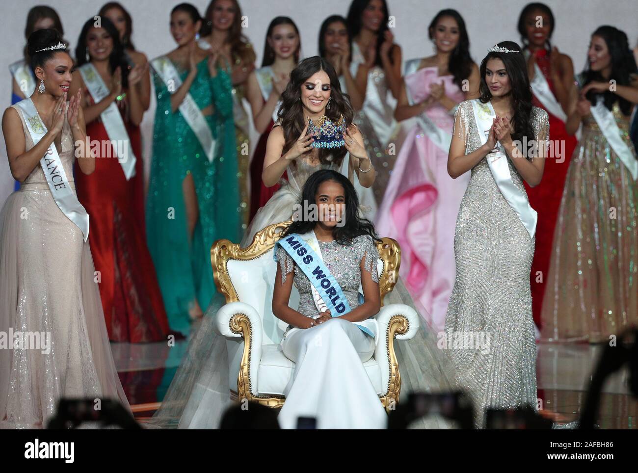 Miss Jamaica 2019, Toni-Ann, is announced Miss World 2019, during the ...