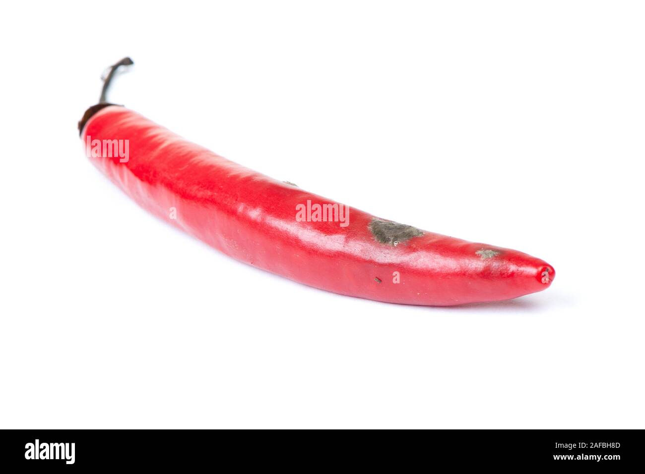 Red hot rotten pepper isolated on white background Stock Photo - Alamy