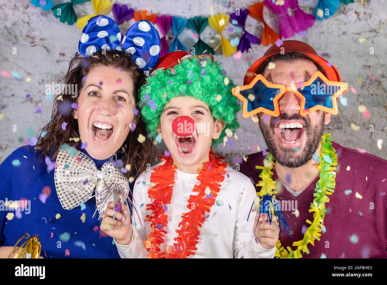 Disguised family hi-res stock photography and images - Alamy