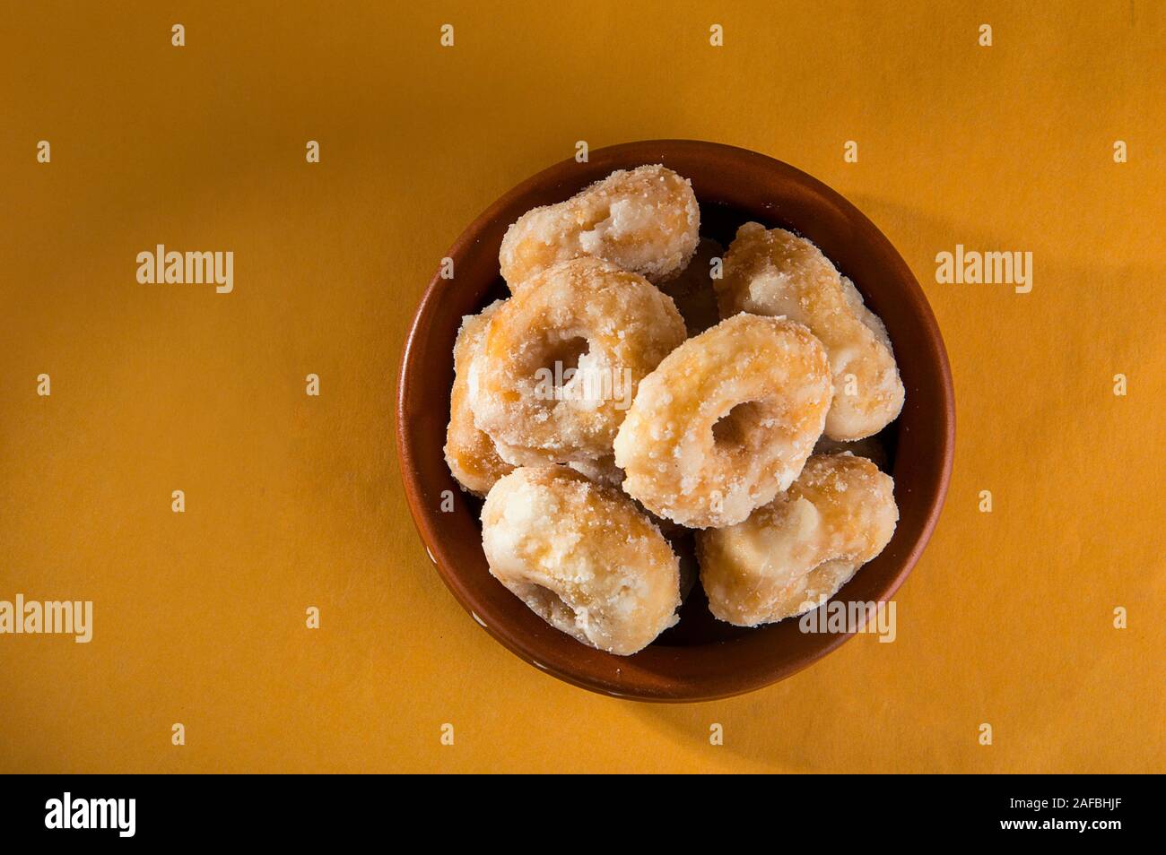 Indian Traditional Sweet Food Balushahi on a yellow background Stock ...