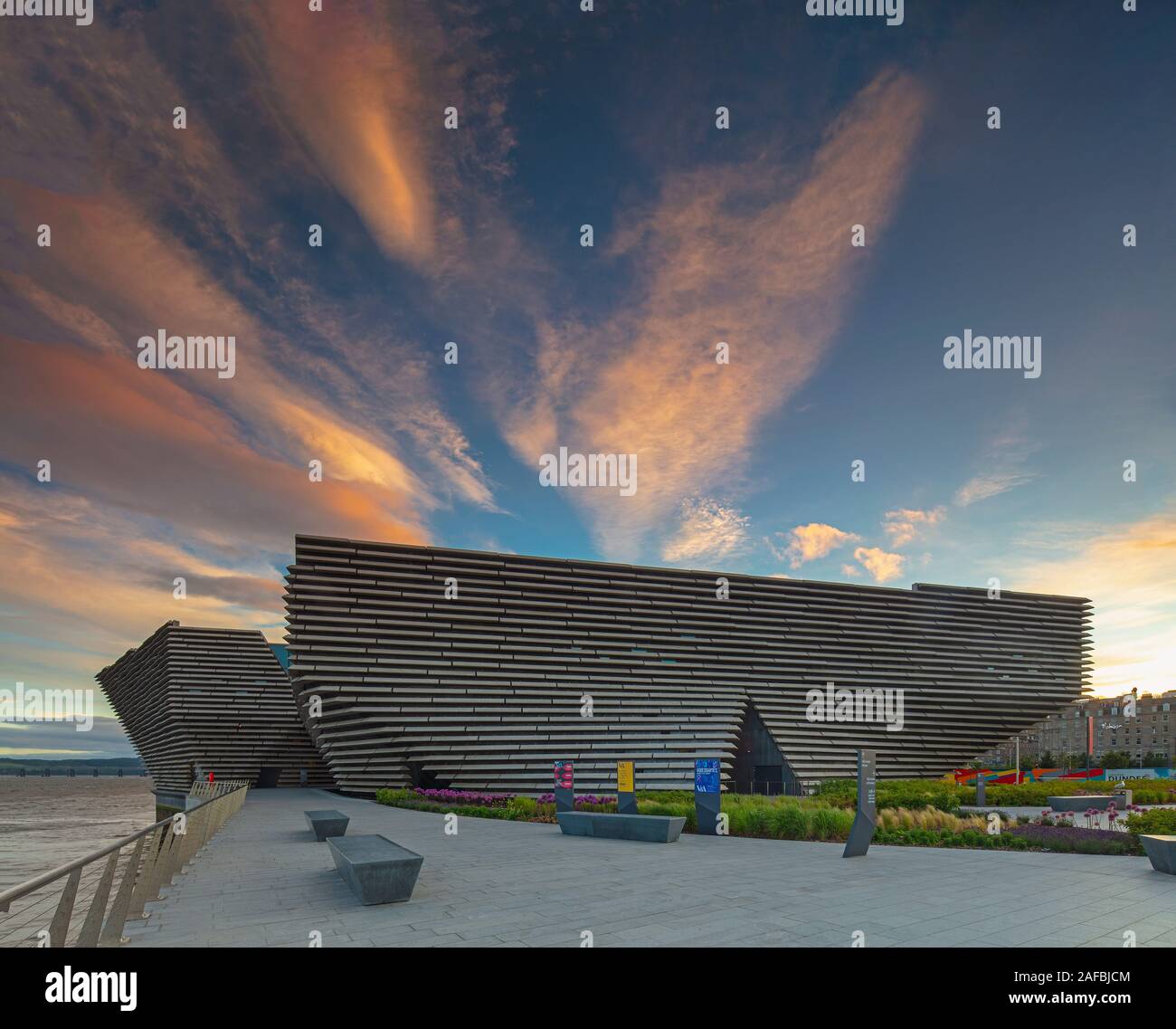 External view of the V & A design museum, Dundee, Scotland, United ...