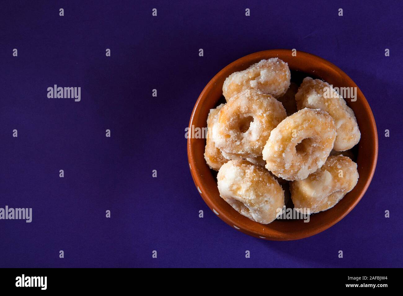 Indian Traditional Sweet Food Balushahi on a violet background Stock ...