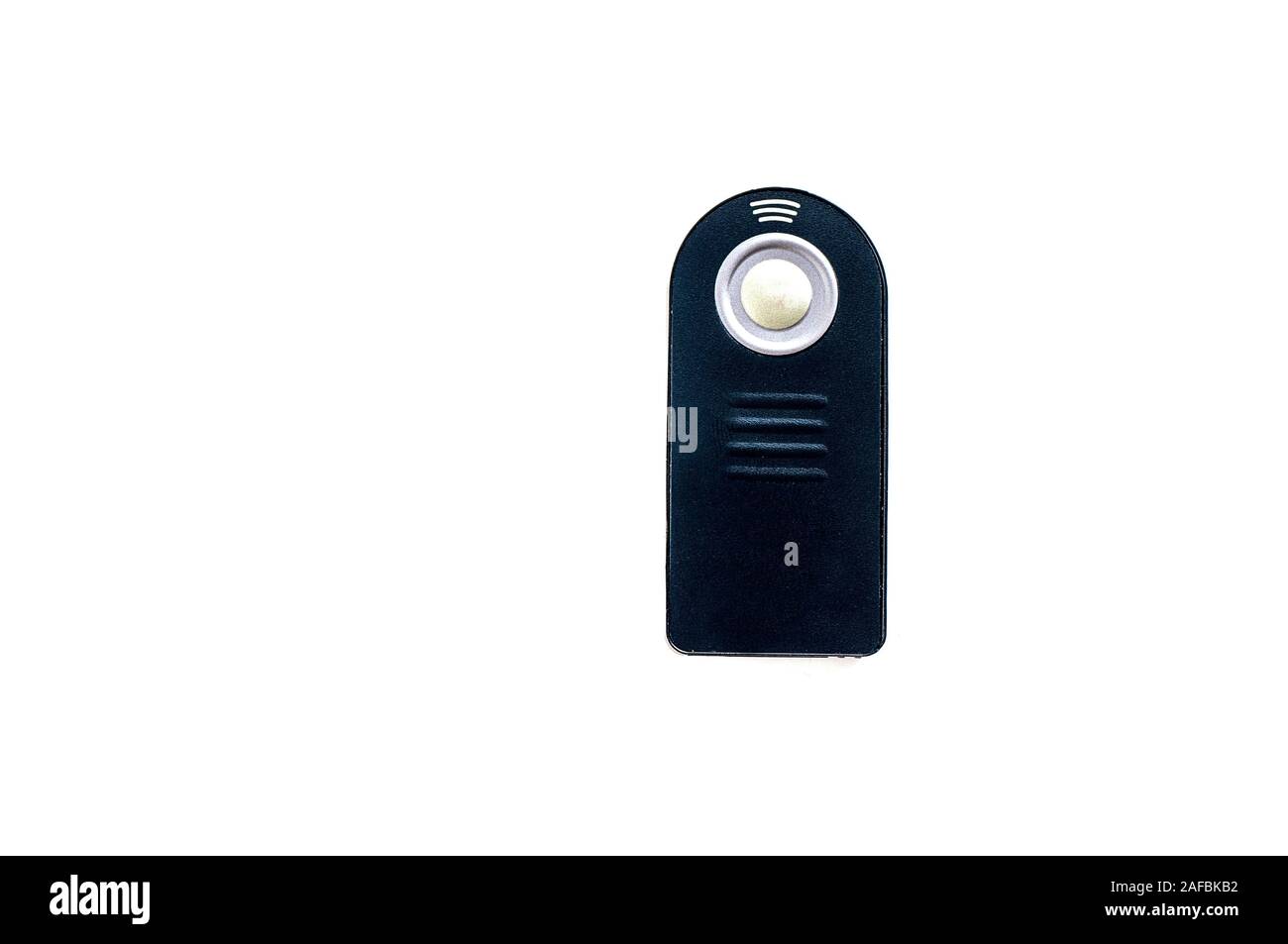 Wireless Remote control for DSLR camera. Isolated on white background ...