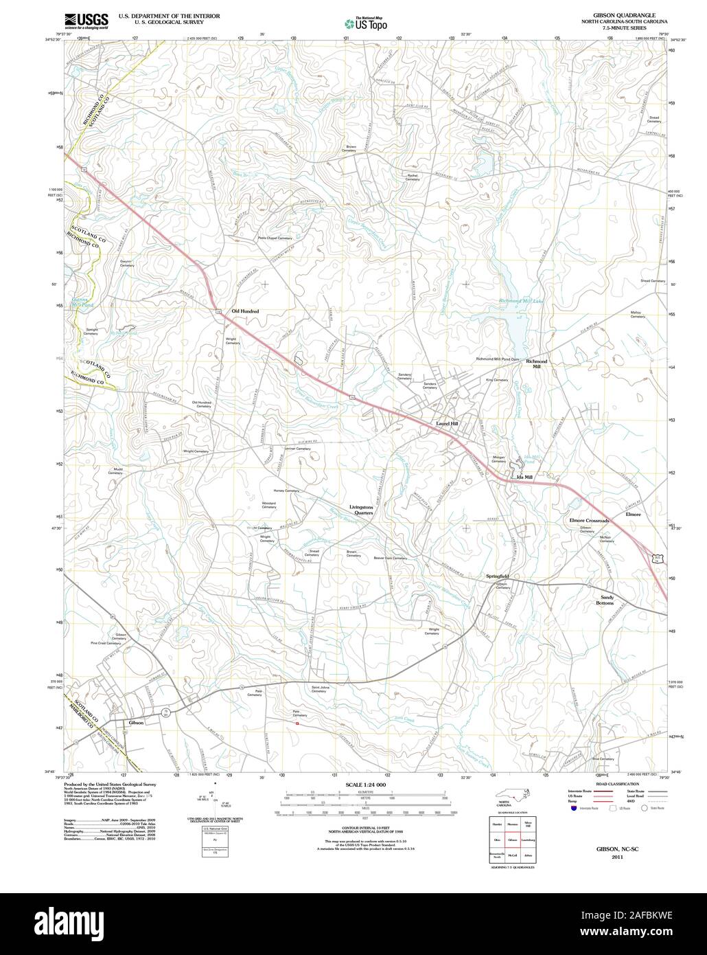 Map of gibson Cut Out Stock Images & Pictures - Alamy