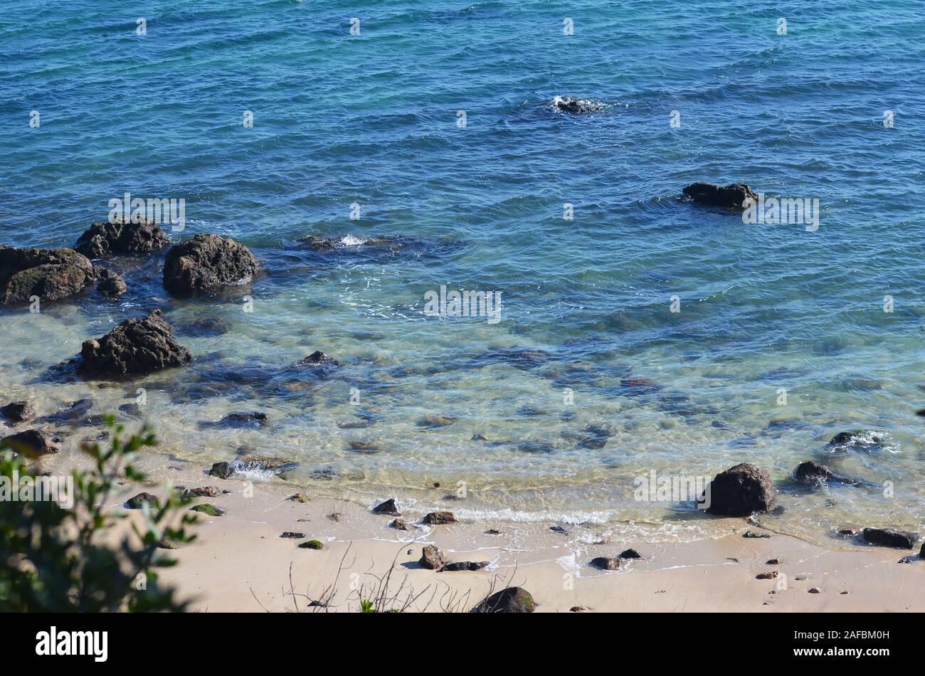 Portinho da Arrabida beach within the Serra da Arrabida natural park ...