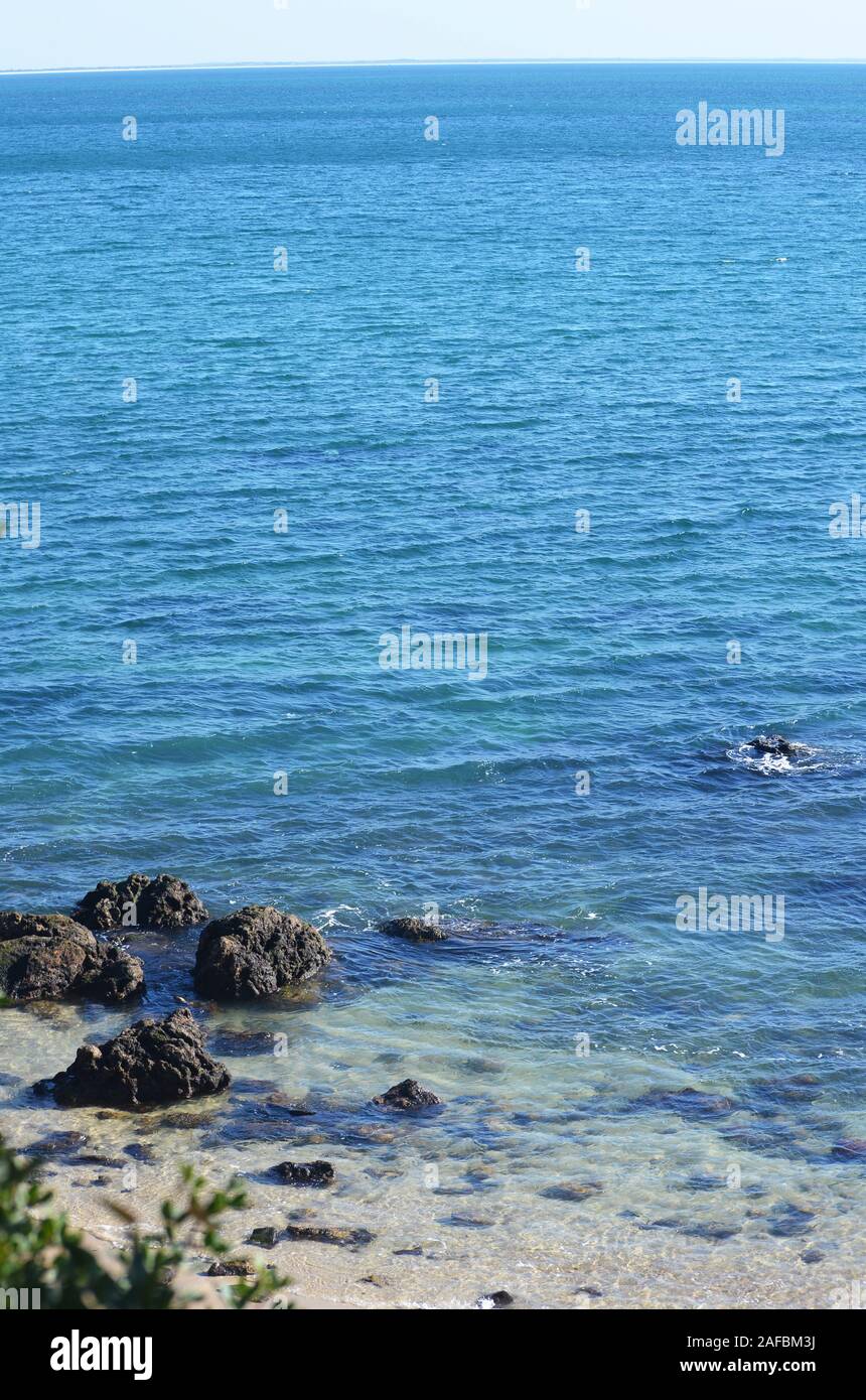 Portinho da Arrabida beach within the Serra da Arrabida natural park ...