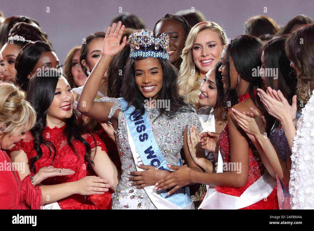 Miss Jamaica 2019, Toni-Ann, is announced Miss World 2019, during the ...