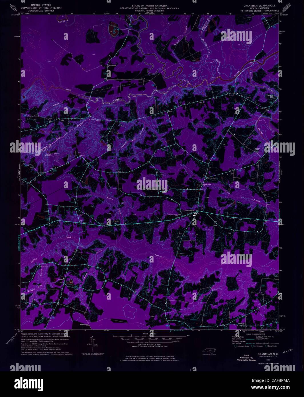 Map of grantham hi-res stock photography and images - Alamy