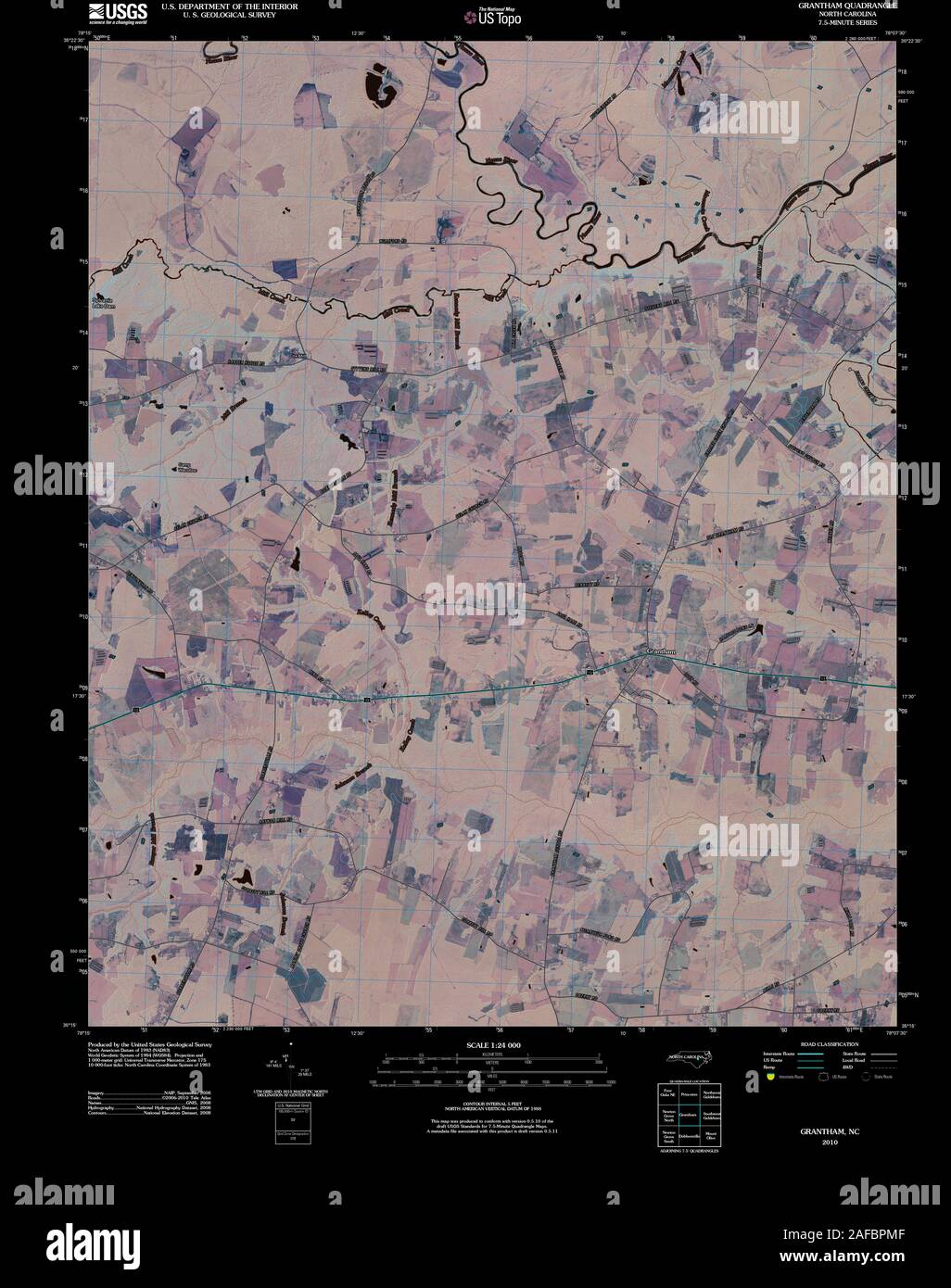 Map of grantham hi-res stock photography and images - Alamy