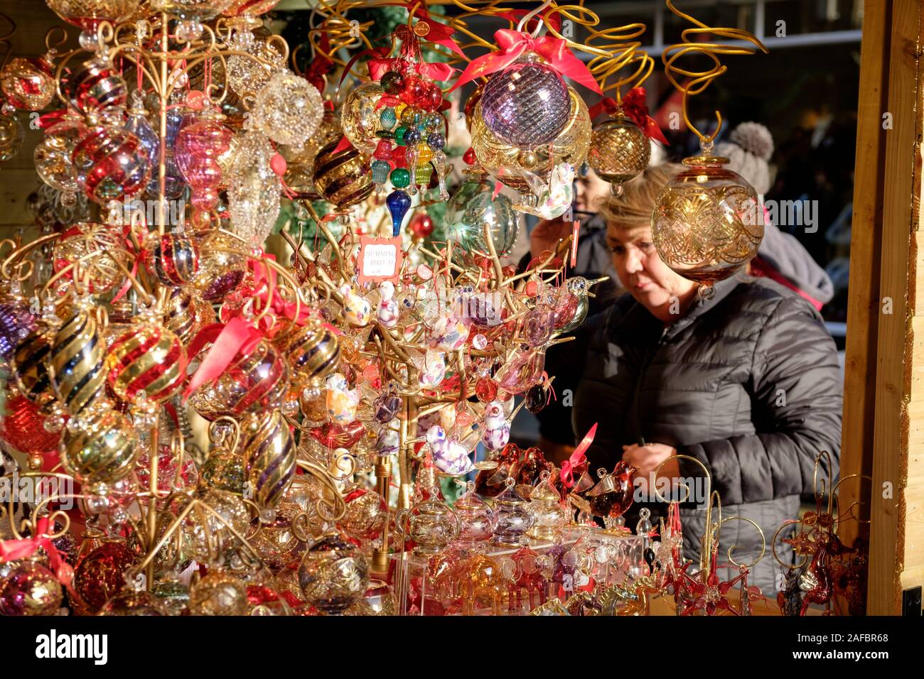 Busy shopping Day in Bath in the run up to Christmas 2019. Many ...