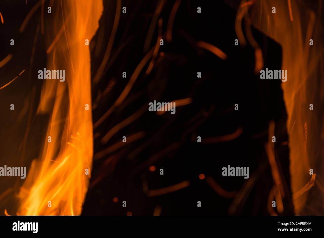 Bonfire flame close up. Abstract background. Concept of danger and ...
