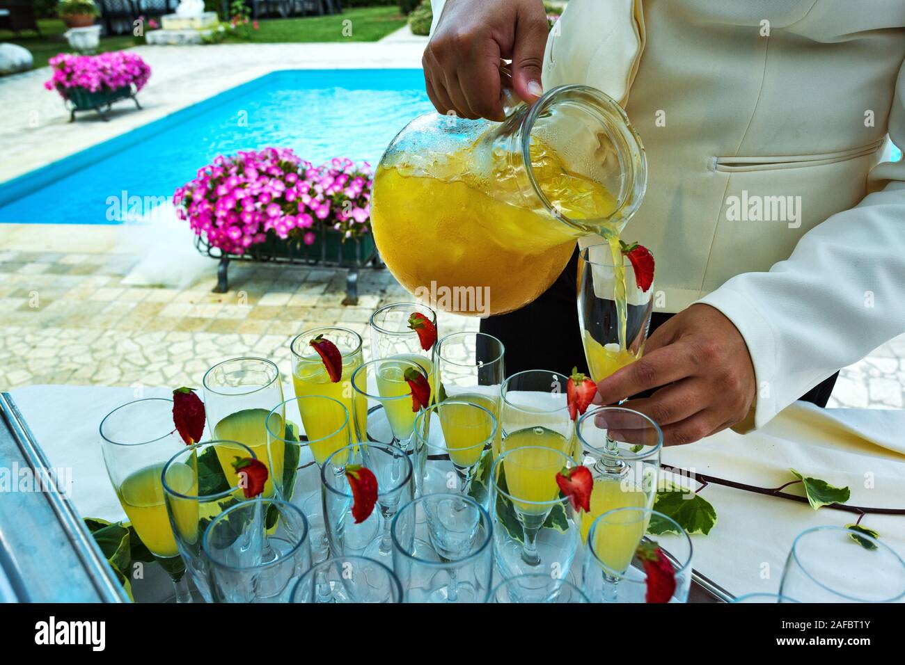 Pouring alcoholic beverage hi-res stock photography and images - Alamy