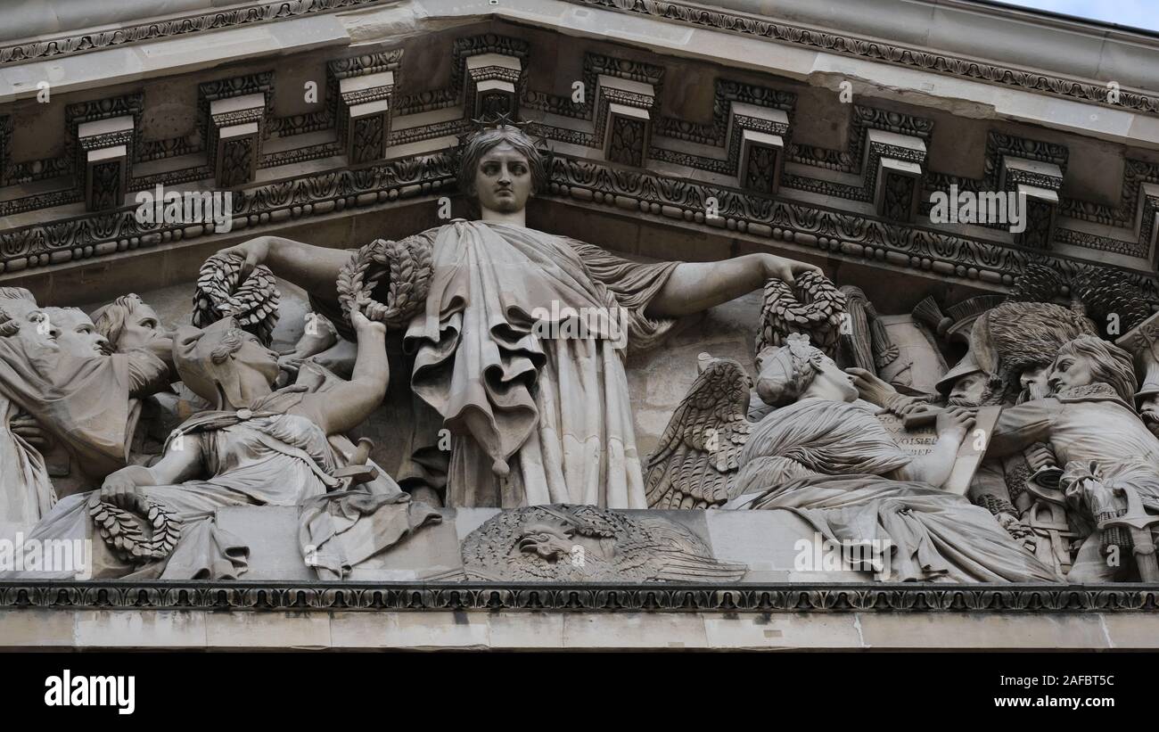 Pantheon pediment relief hi-res stock photography and images - Alamy