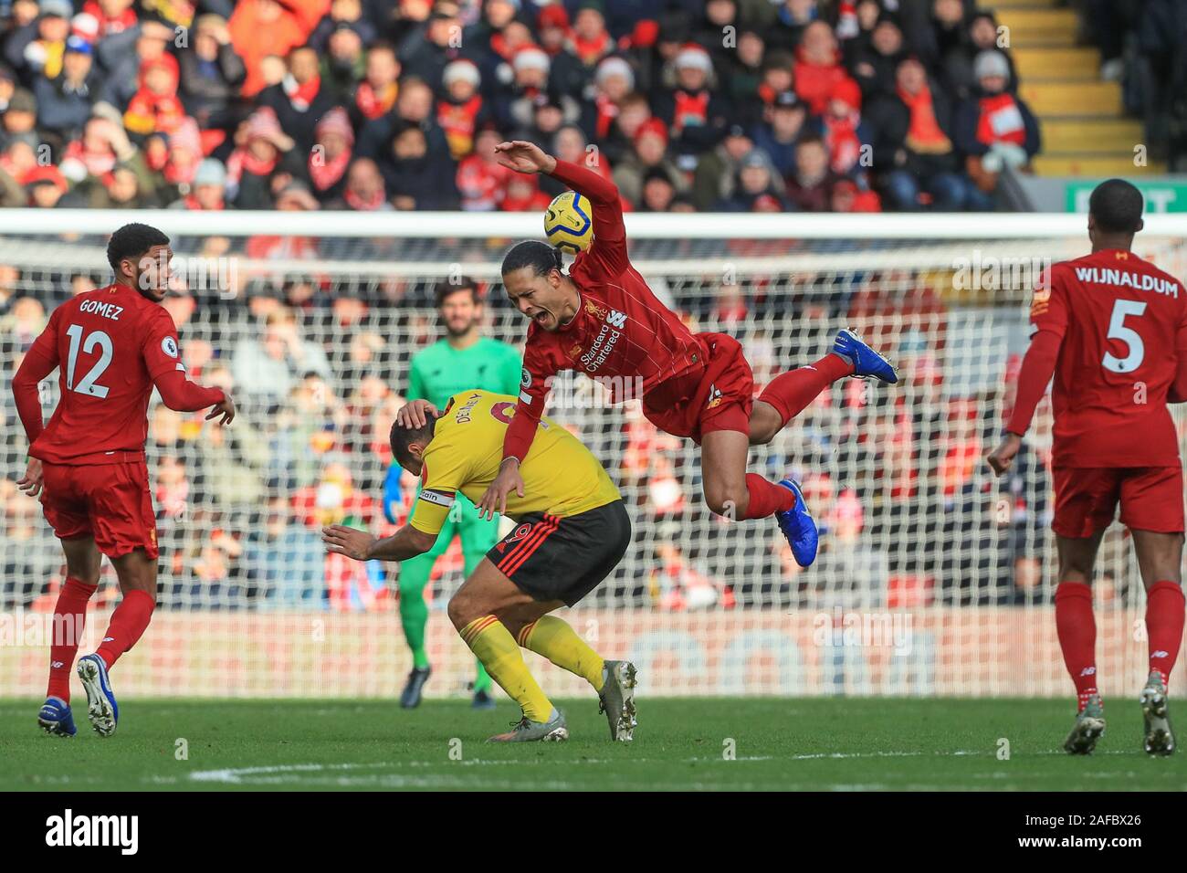 14th December 2019, Anfield, Liverpool, England; Premier League ...