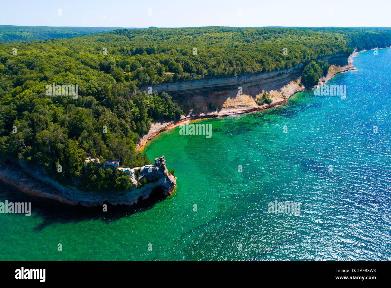 Miners Castle on Lake Superior Pictured Rocks National Lakeshore ...