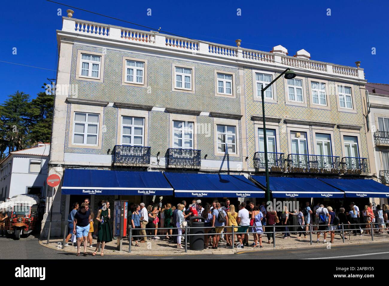 Pasteis de Belem bakery, Belem District, Lisbon, Portugal Stock Photo ...