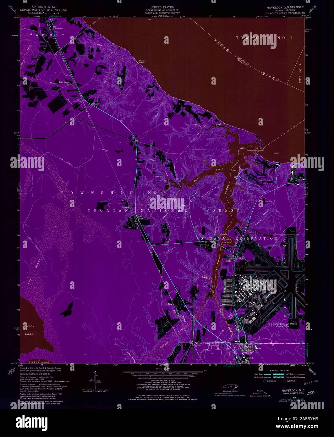 Map of havelock hi-res stock photography and images - Alamy