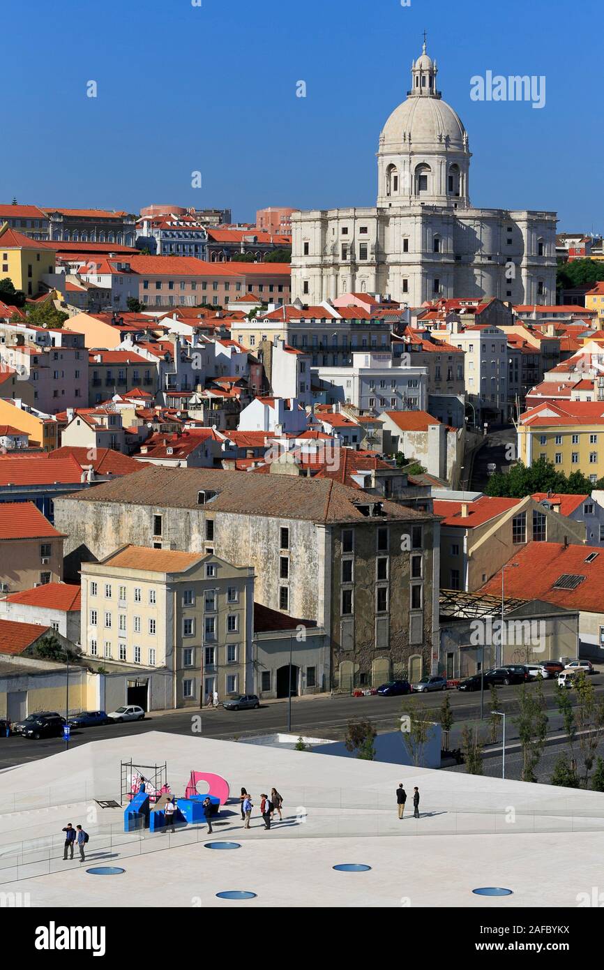 Cruise Terminal roof, Alfama District, Lisbon, Portugal Stock Photo - Alamy