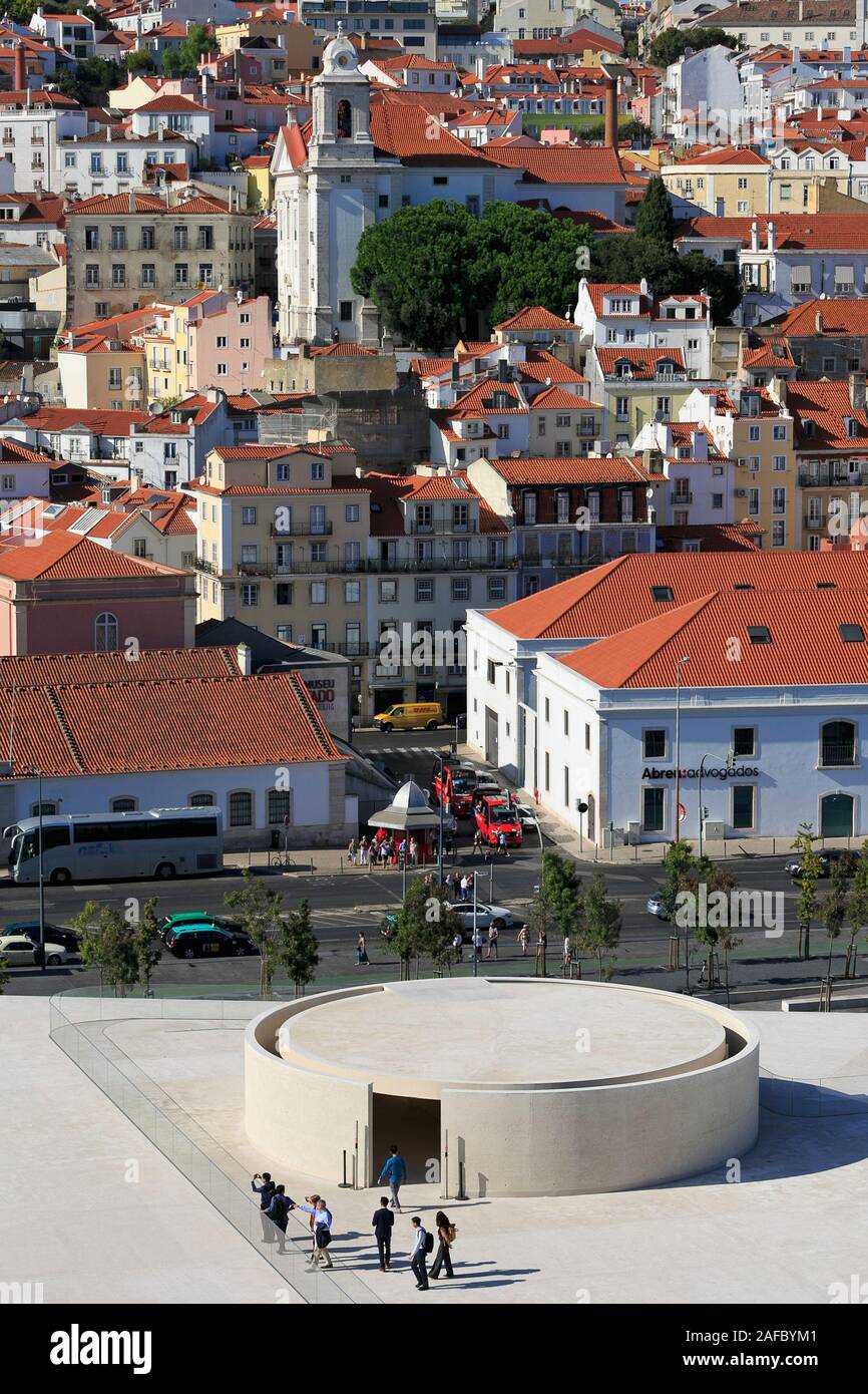 Cruise Terminal roof, Alfama District, Lisbon, Portugal Stock Photo - Alamy