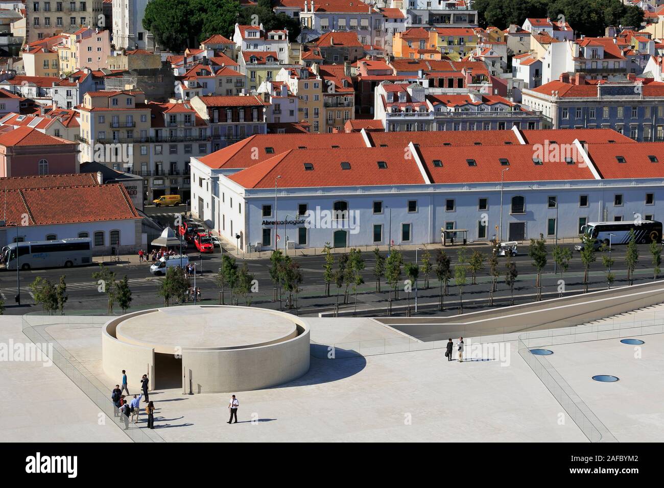 Cruise Terminal roof, Alfama District, Lisbon, Portugal Stock Photo - Alamy