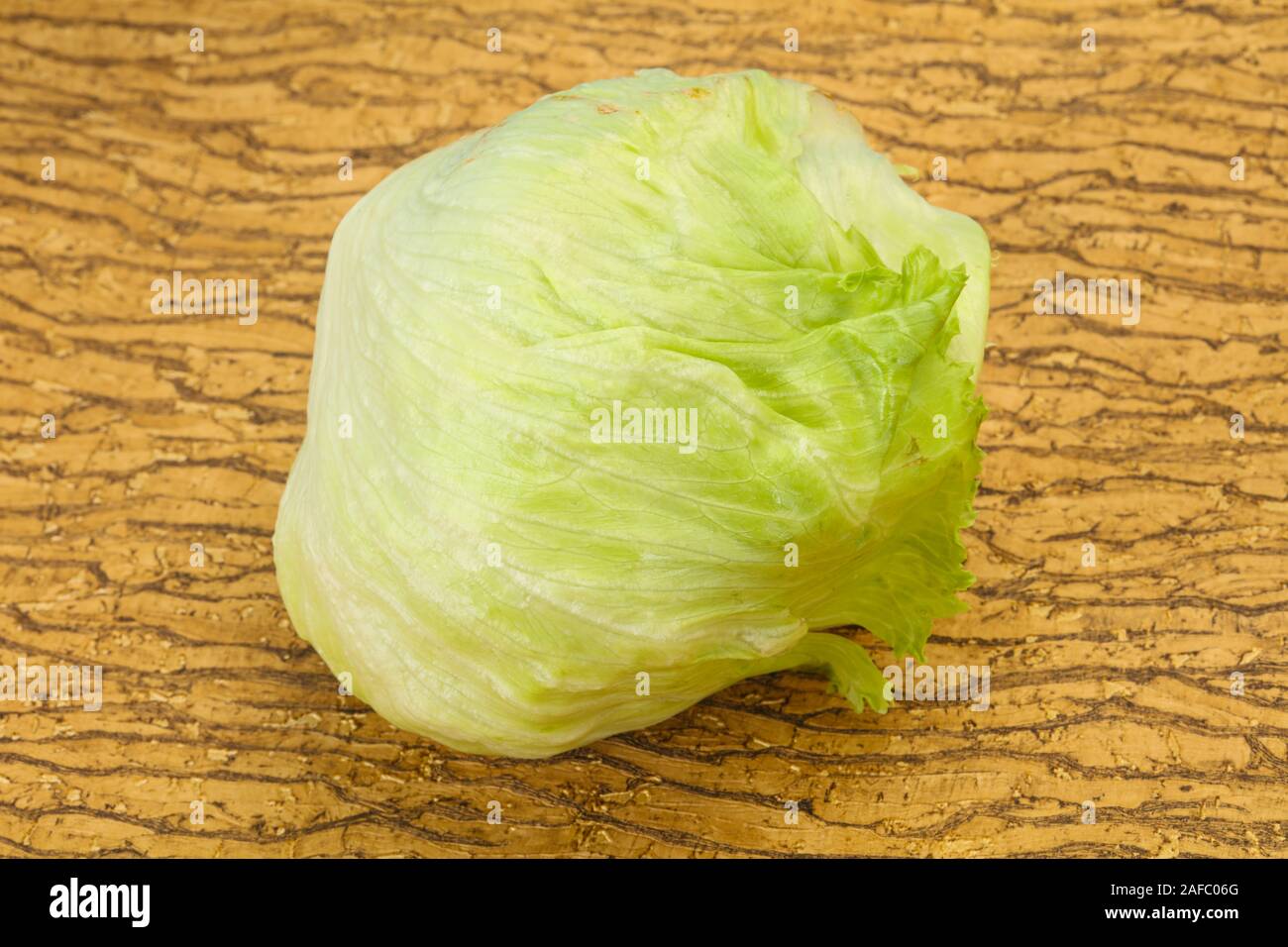 Fresh ripe green Iceberg salad - ready for cooking Stock Photo - Alamy