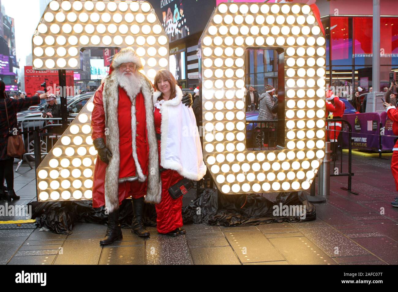 December 14, 2019, New York, New York, USA: SantaCon NYC 2019. Santa's ...