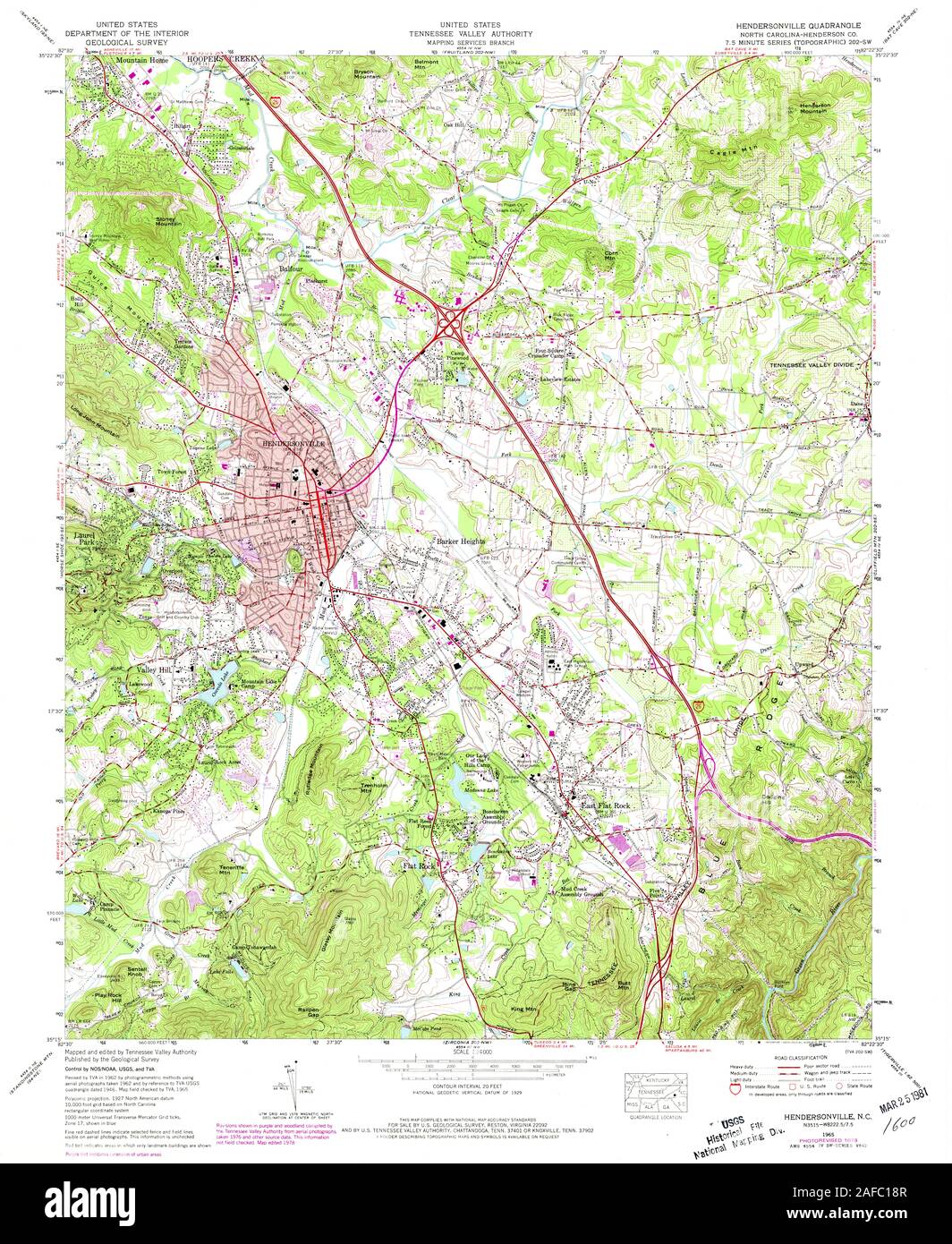 Map of hendersonville hi-res stock photography and images - Alamy