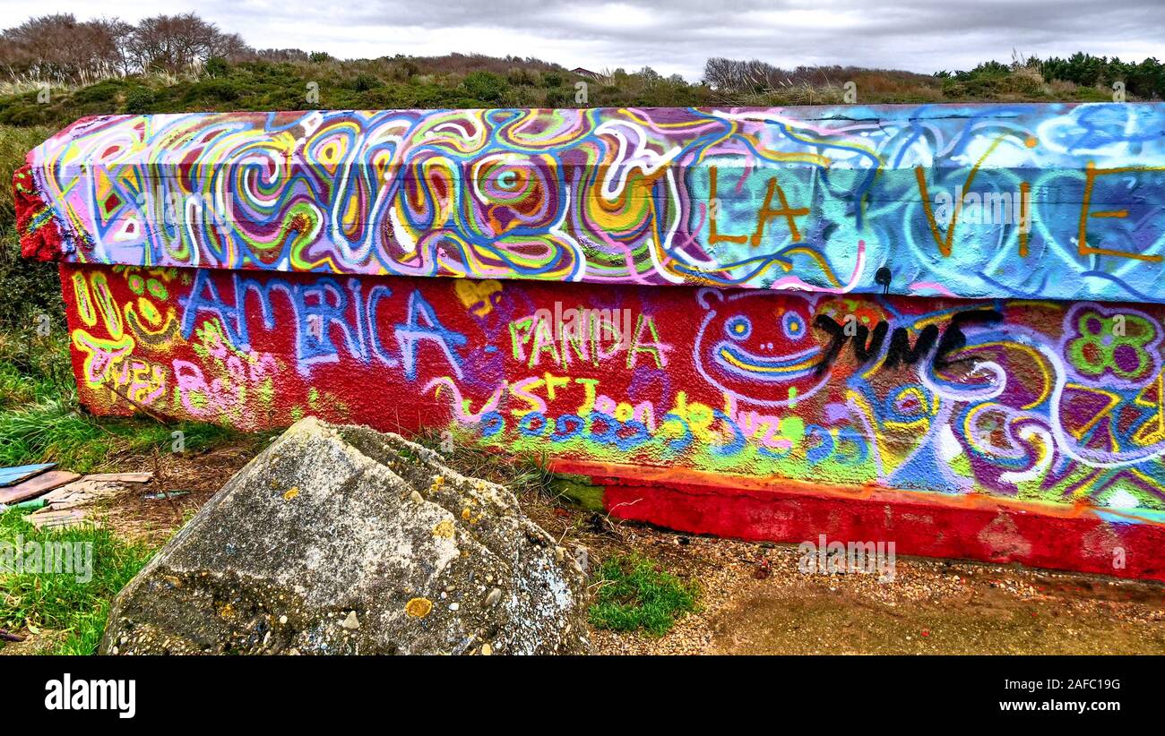 Blockhaus de la Corniche, Coast Bunker, Urugne, Pyrénées-Atlantiques ...