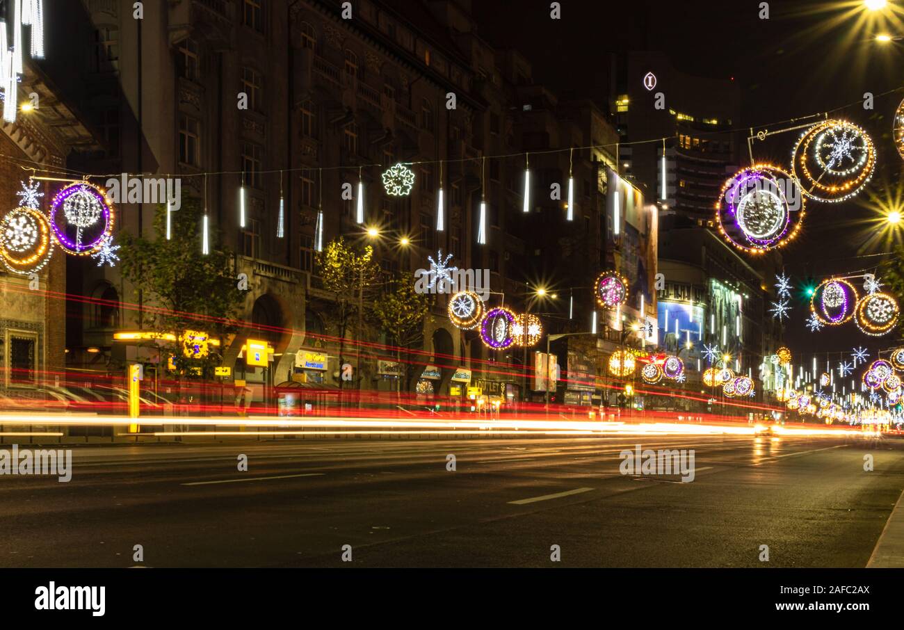 Bucharest christmas lights hi-res stock photography and images - Alamy