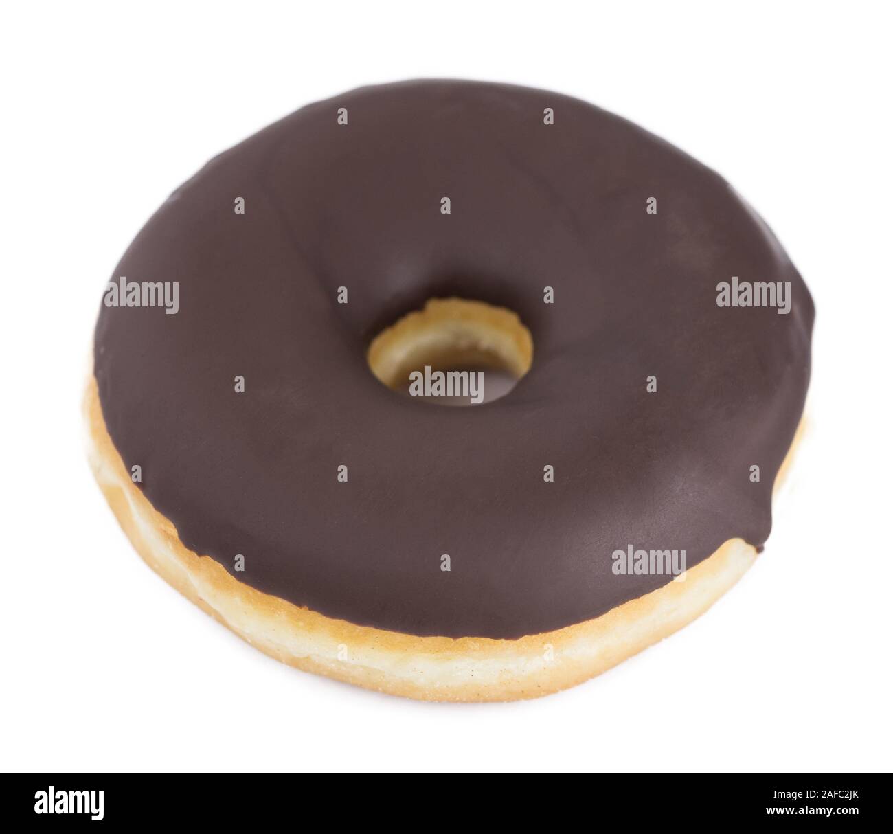Donuts isolated on white background with a soft shadow (close-up shot ...