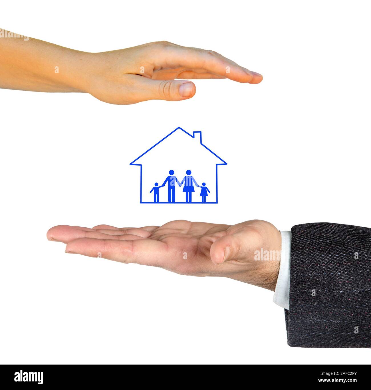 Protection of family Stock Photo - Alamy