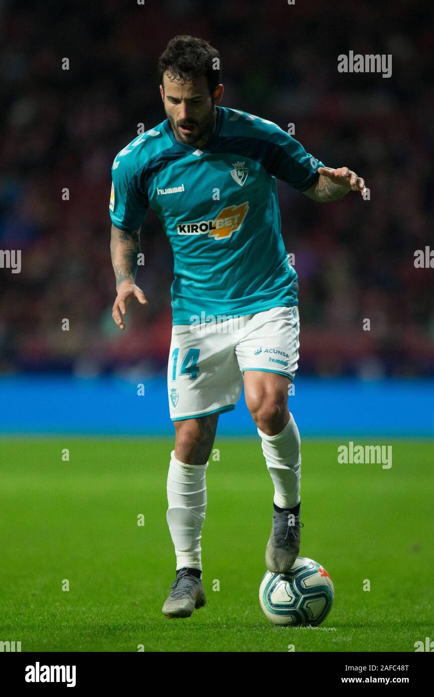 Madrid, Spain. 14th Dec, 2019. RUBEN GARCIA DURING MATCH ATLETICO ...