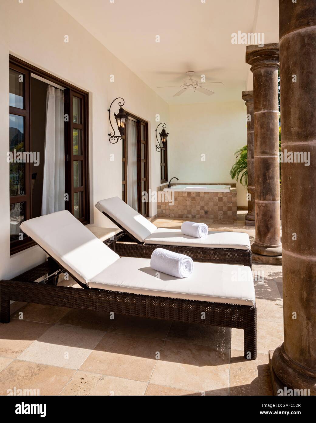 Deck of guest room Velvet Suite at Casa Kimberly, Puerto Vallarta ...