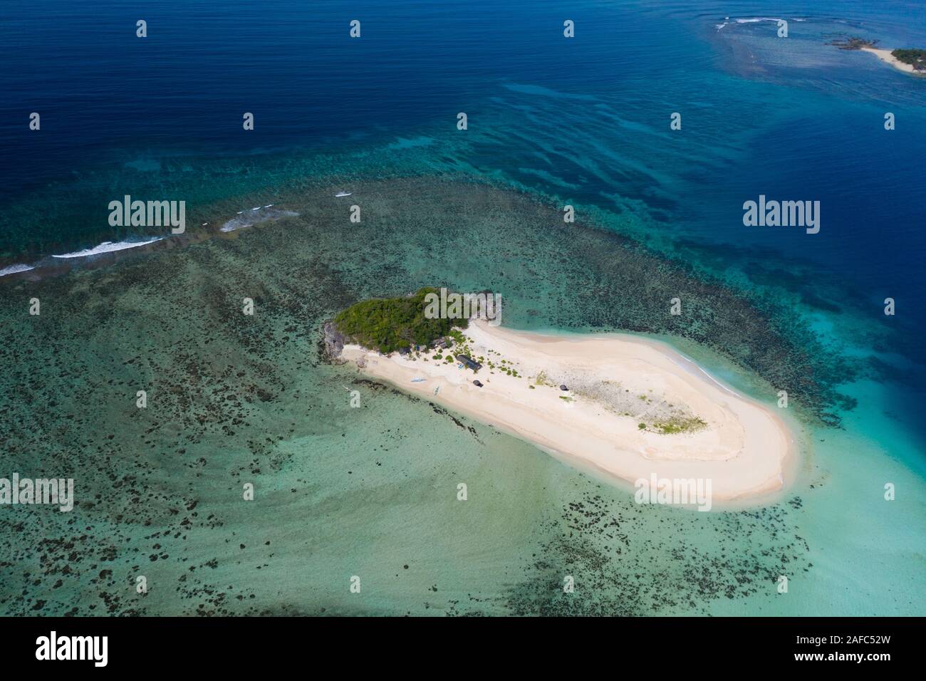 Aerial view of South Cay Private Island,Coron,Philippines Stock Photo ...