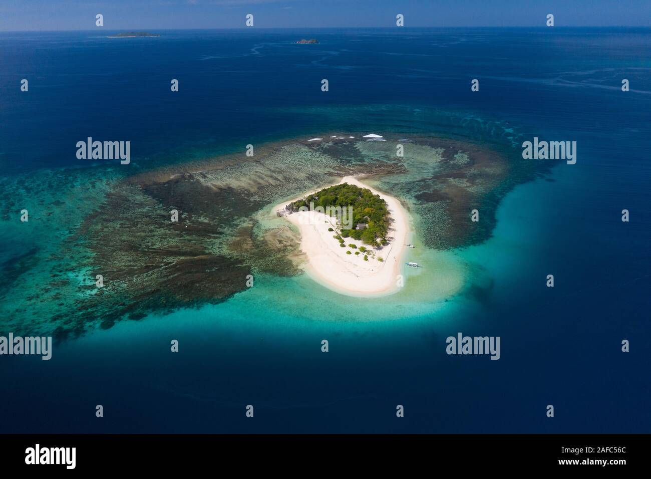Aerial view of North Cay Island,Coron,Philippines Stock Photo - Alamy