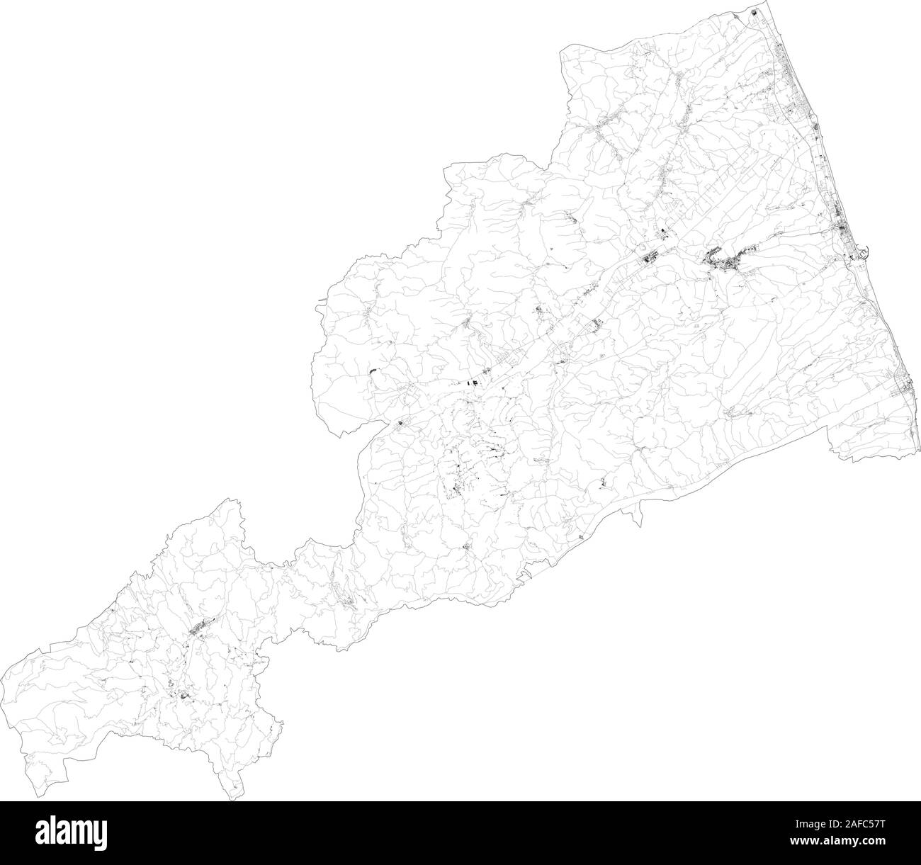 Fermo outline hi-res stock photography and images - Alamy