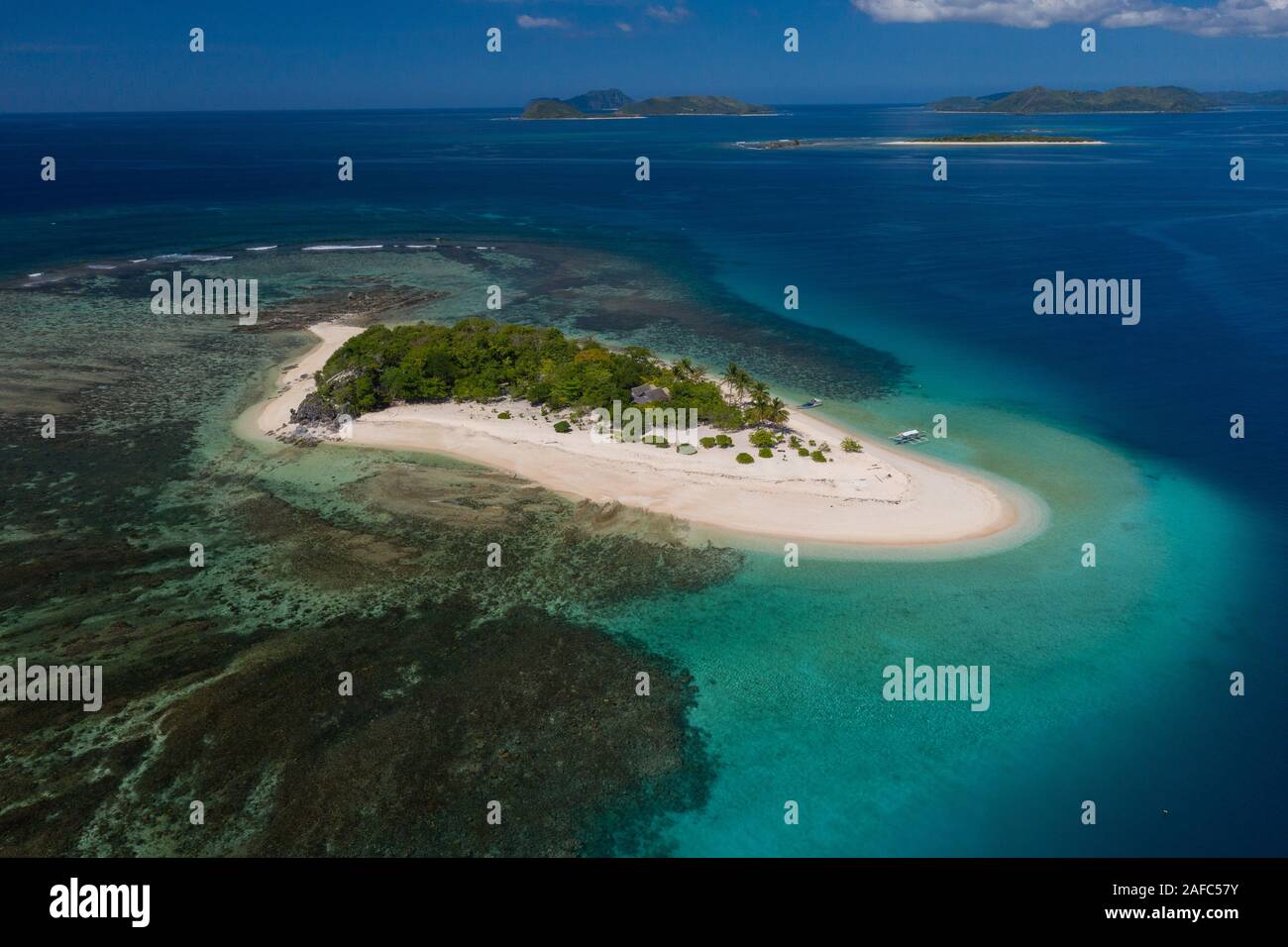Aerial view of North Cay Island,Coron,Philippines Stock Photo - Alamy