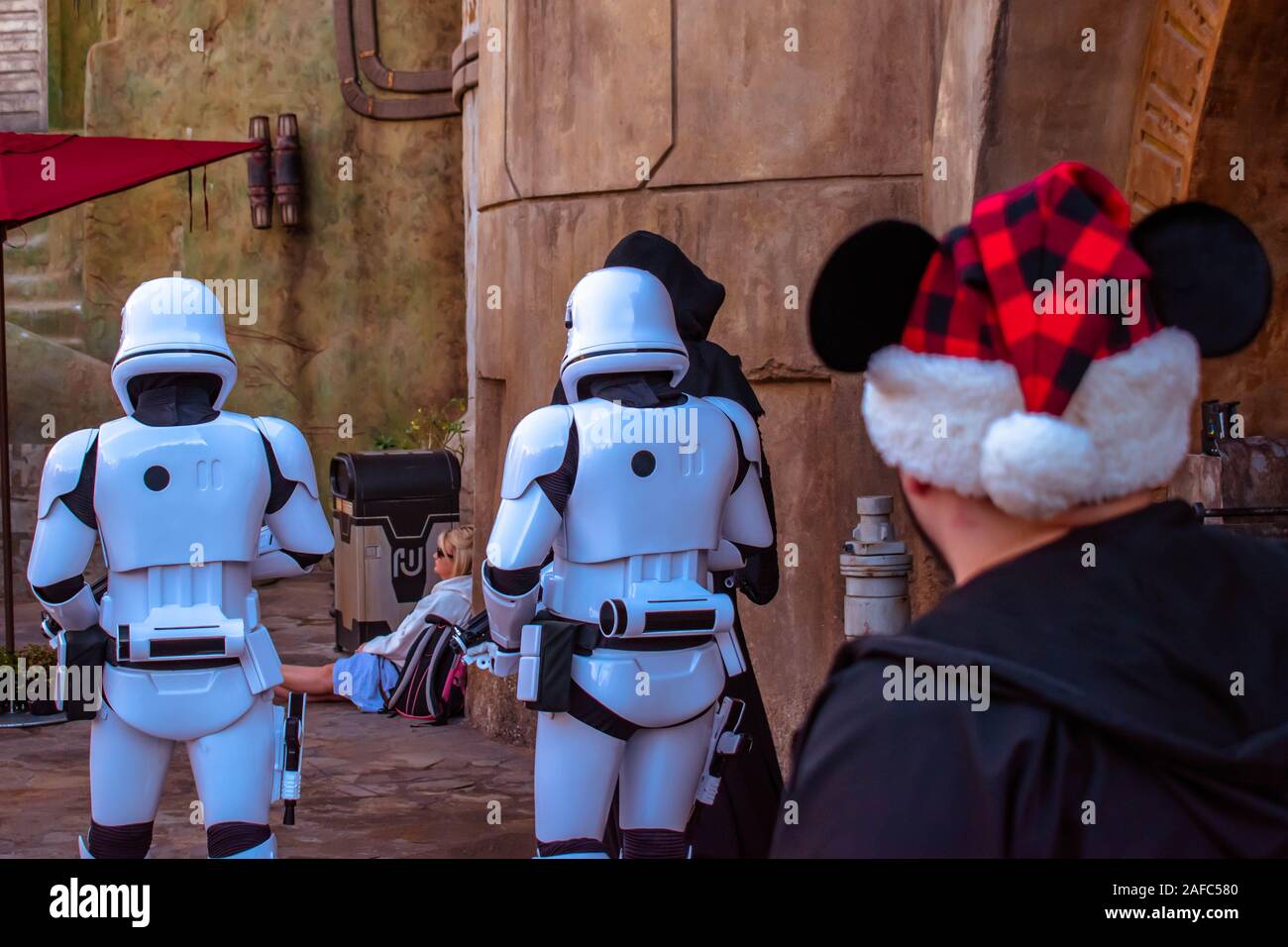 Orlando, Florida. November 27, 2019. Person with ears Mickey and ...