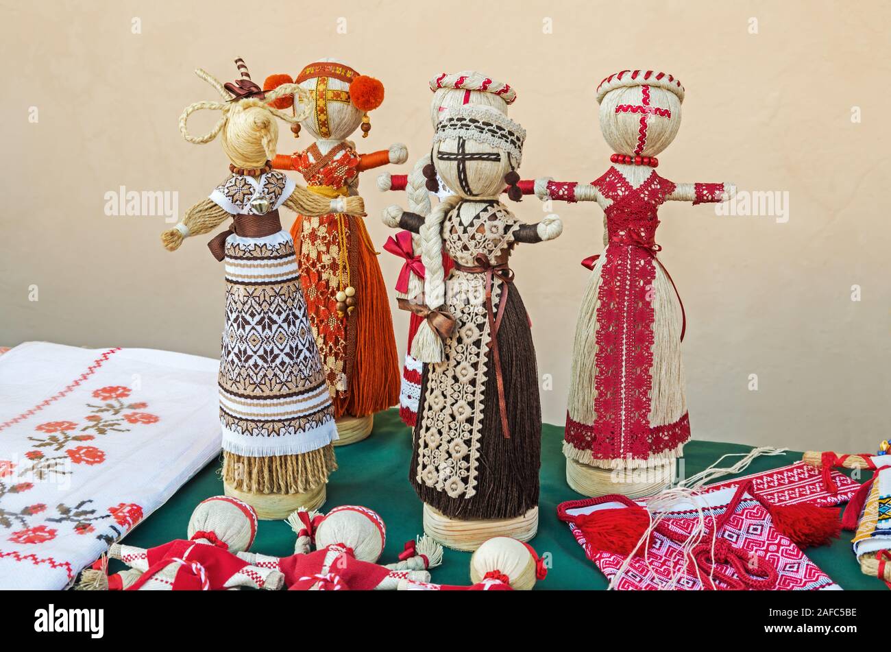 National handmade folklore dolls by which children at early age are ...