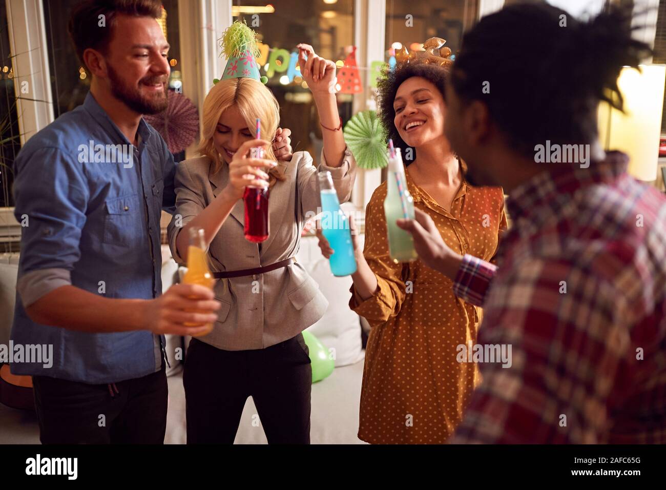 Girl celebrates hi-res stock photography and images - Alamy