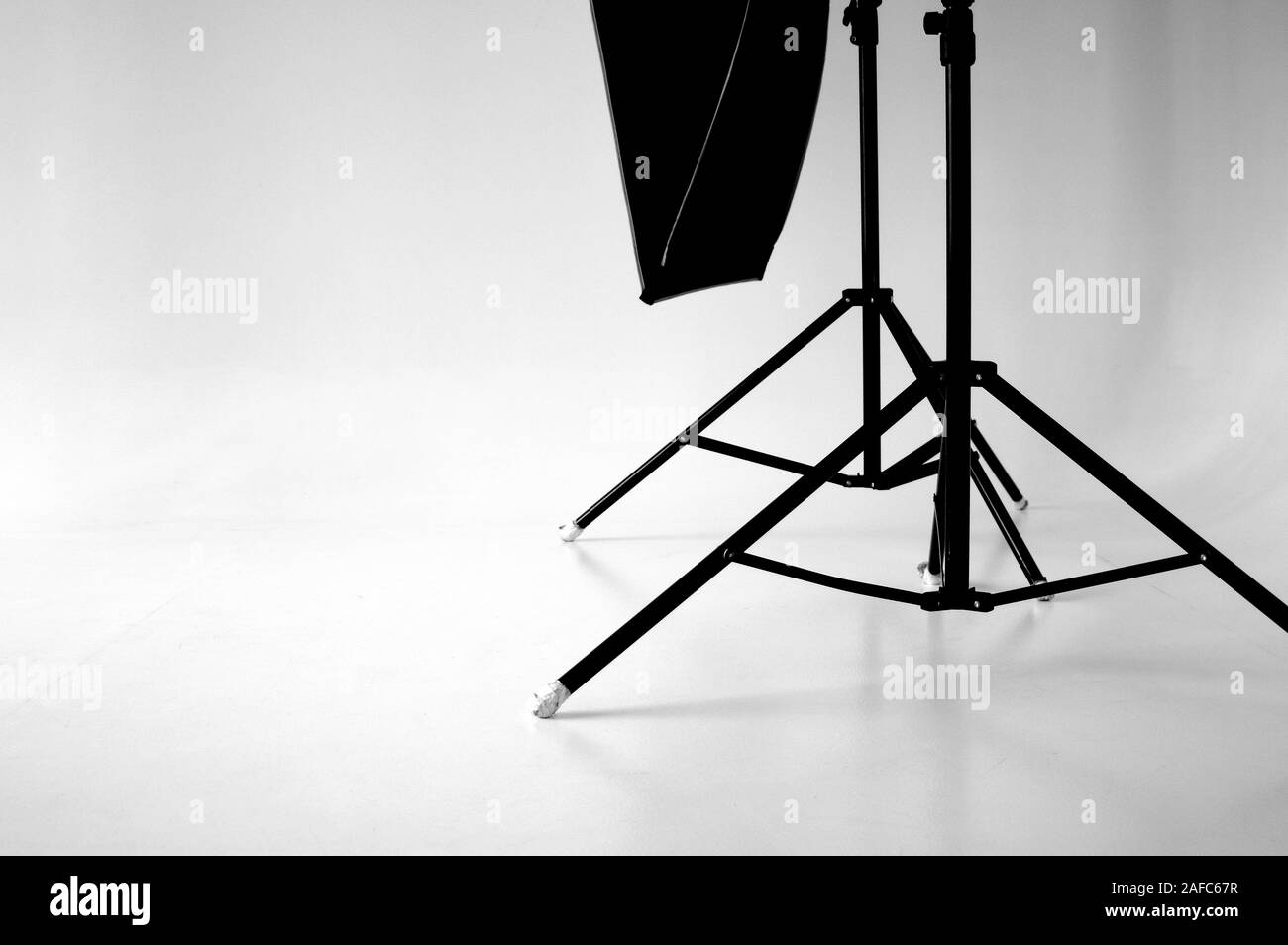 Professional photo studio with lighting equipment Stock Photo - Alamy