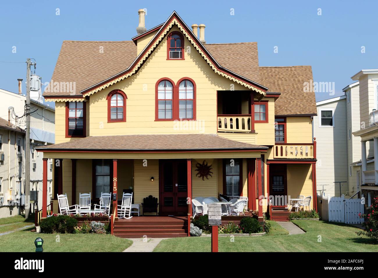 Examples of architecture in Cape May, New Jersey. A resort town ...