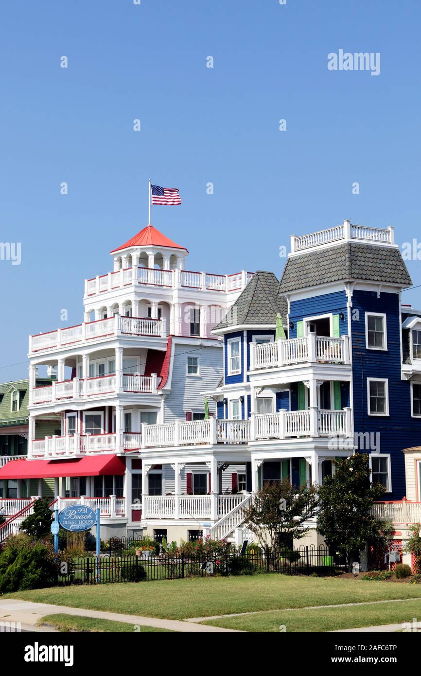 Examples of architecture in Cape May, New Jersey. A resort town ...