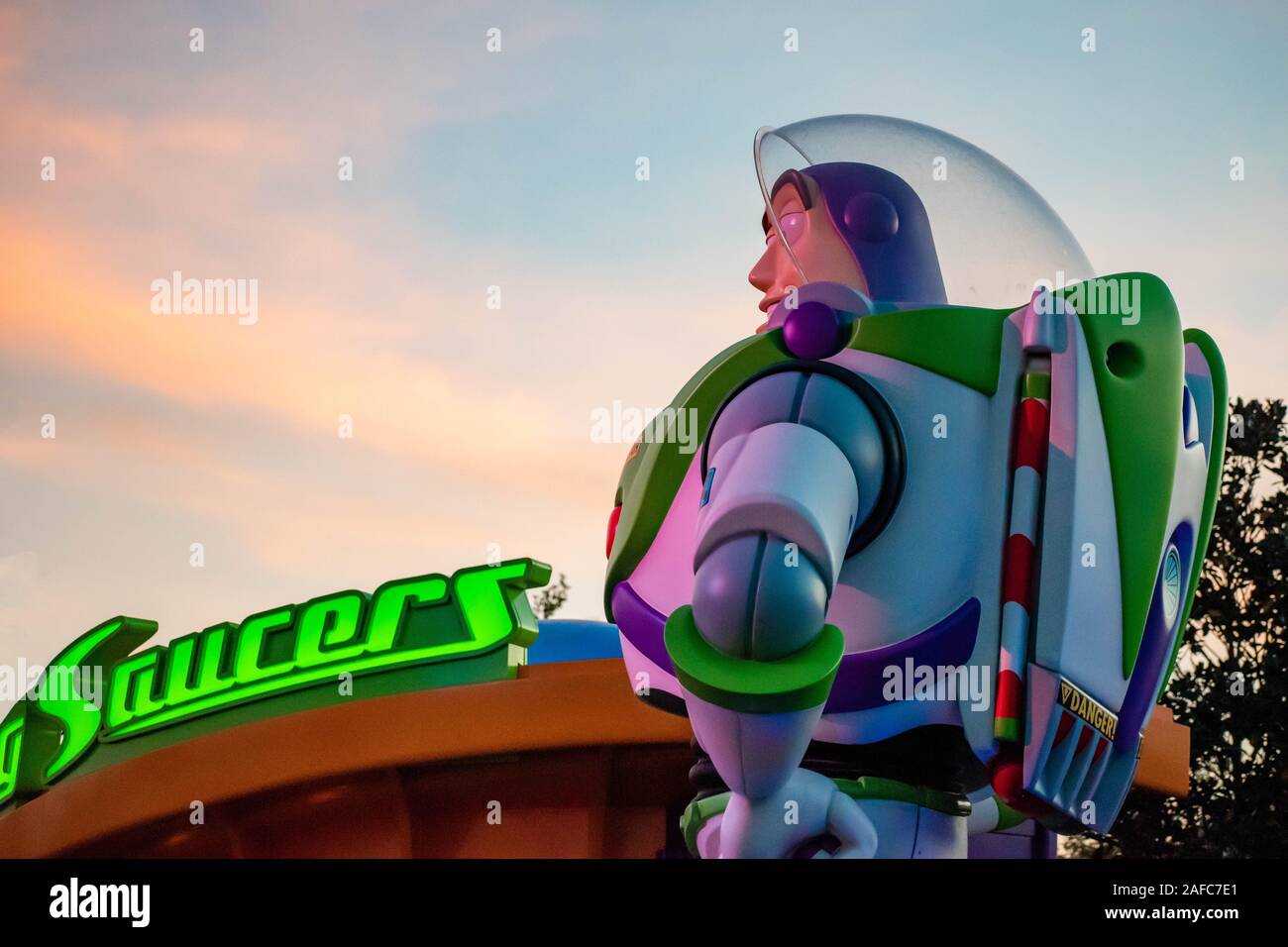 Orlando, Florida. November 27, 2019. Top view of Buzz Light Yerar on ...